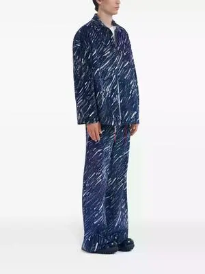 Marni Abstract Pattern Print Wide-leg Jeans