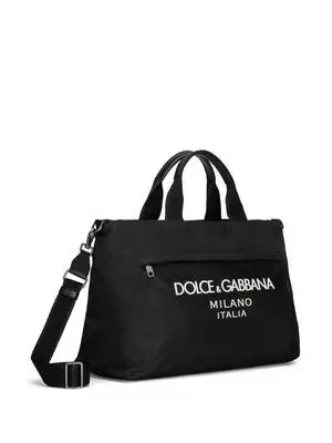 Dolce & Gabbana Logo-lettering Holdall - Black