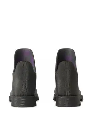 Burberry Round-toe Ankle Boots - Black