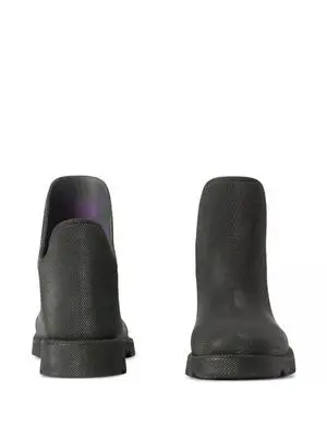 Burberry Round-toe Ankle Boots - Black