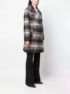 Karl Lagerfeld Checked Double-breasted Coat