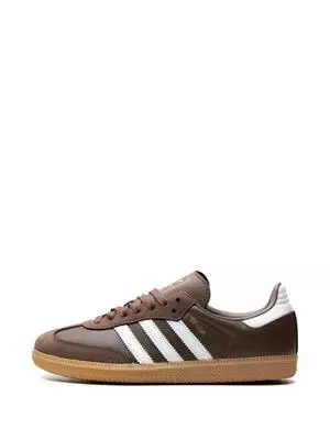 Adidas Samba Og Earth Strata Gum Leather Sneakers - Brown