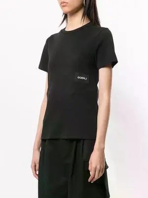 Goen.j Logo Patch T-shirt - Black