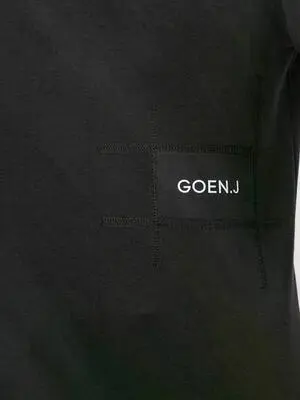Goen.j Logo Patch T-shirt - Black