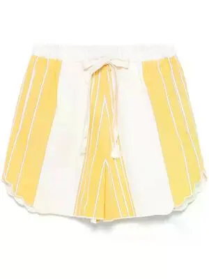 FORTE_FORTE Striped Shorts - Neutrals