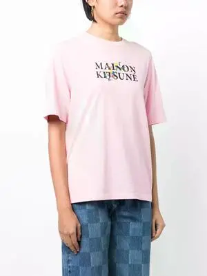 Maison Kitsuné Logo-print Cotton T-shirt