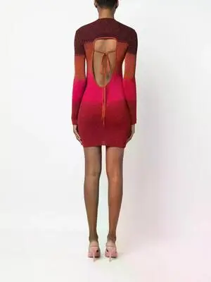 Gcds Wide-stripe-pattern Mini Dress