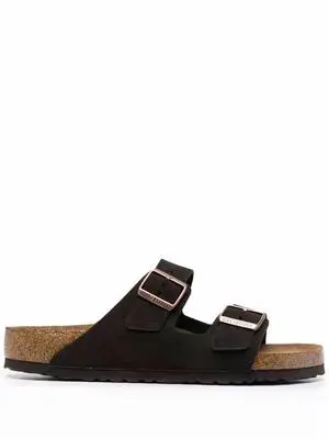 BIRKENSTOCK Arizona Suede Slides - Brown