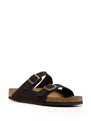BIRKENSTOCK Arizona Suede Slides - Brown