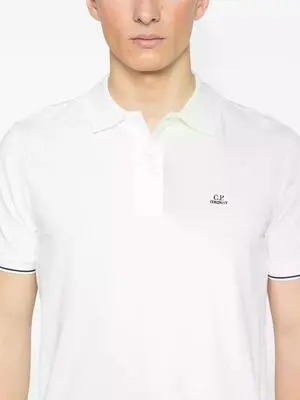 C.P. COMPANY Logo-patch Polo Shirt