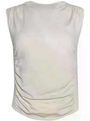 Alexander Wang Ruched Sleeveless Top - Neutrals