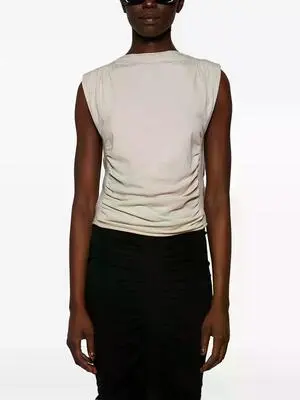 Alexander Wang Ruched Sleeveless Top - Neutrals