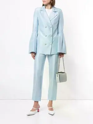 MACGRAW Non Chalant Silk Trousers - Blue