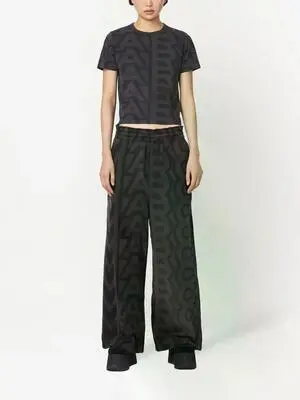 Marc Jacobs Monogram Oversized Track Pants - Black