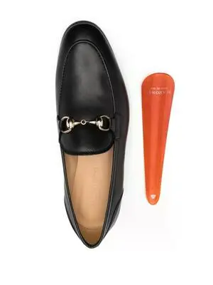 SCAROSSO Calf Leather Loafers With Gold-tone Buckle Detail