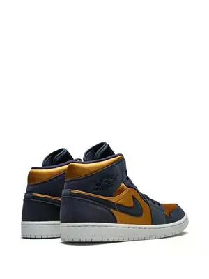 JORDAN Air 1 Mid Se Stain Gold Sneakers - Blue