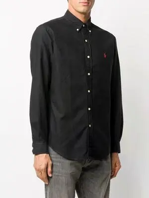 Polo Ralph Lauren Plain Long-sleeved Shirt - Black