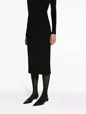 Dolce & Gabbana Logo Pencil Midi Skirt