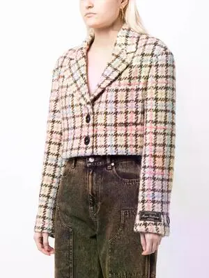 MSGM Cropped Tweed Jacket