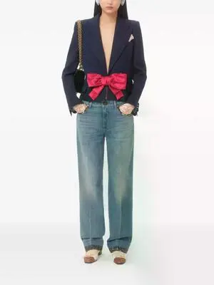 Valentino Garavani Bow-detail Single-breasted Blazer