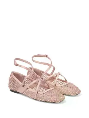 JIMMY CHOO Astoria Ballet Flats - Pink