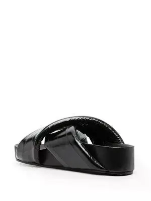 JIL SANDER Crossover-strap Leather Sandals