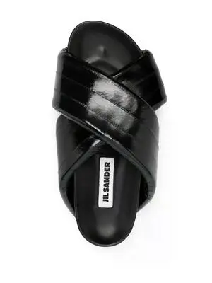 JIL SANDER Crossover-strap Leather Sandals