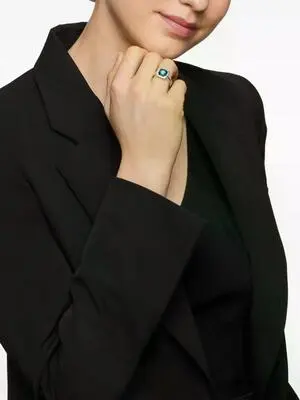 David Yurman Sterling Chatelaine Pavé Topaz And Diamond Ring