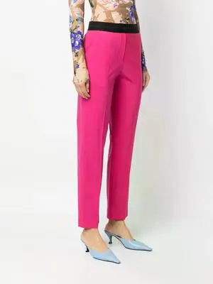 MSGM Contrast Waistband Trousers