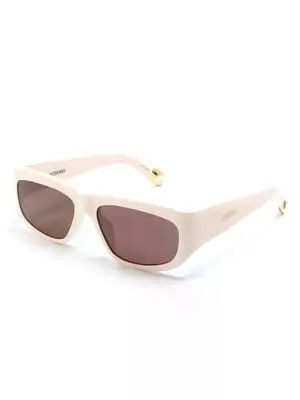 Jacquemus Rectangle-frame Sunglasses - Neutrals