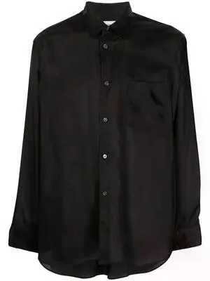 Comme Des Garçons Button-down Fitted Shirt - Black