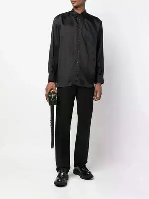 Comme Des Garçons Button-down Fitted Shirt - Black