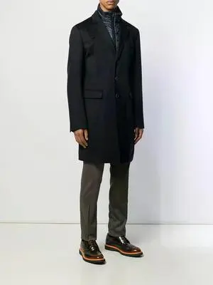 Herno Single-breasted Coat - Blue
