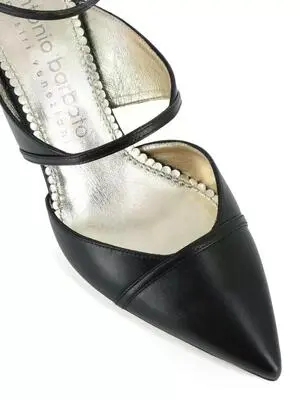 ANTONIO BARBATO MAESTRI VENEZIANI Leather Crisscross Strap Pumps