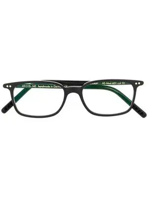 LUNOR Rectangular-frame Glasses - Black