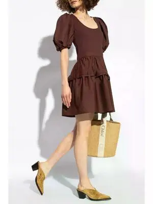 Ulla Johnson Tilda Puff-sleeve Cotton Dress