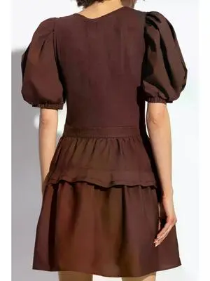 Ulla Johnson Tilda Puff-sleeve Cotton Dress