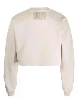 VTMNTS Barcode-patch Cropped Sweatshirt