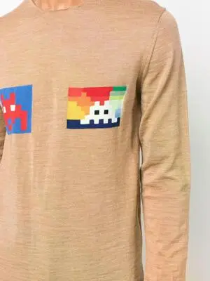 Comme Des Garçons Graphic Print Jumper
