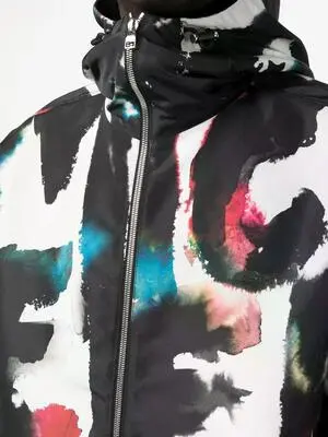 Alexander McQueen Graffiti-print Hooded Windbreaker