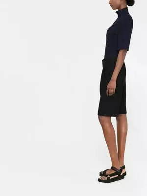 JIL SANDER Short-sleeved Roll-neck Knitted Top