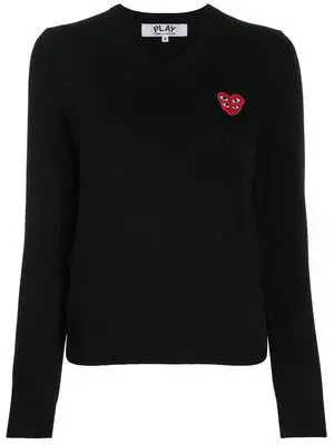 Play Comme Des Garcon Long Sleeve Sweaters For Women