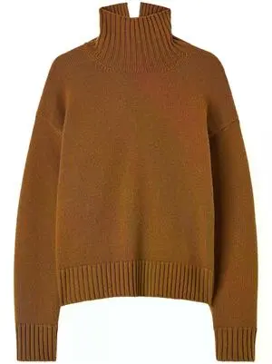JIL SANDER Funnel-neck Cashmere Blend Jumper