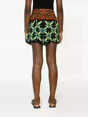 Ulla Johnson Olivinite Abstract-patterned Shorts