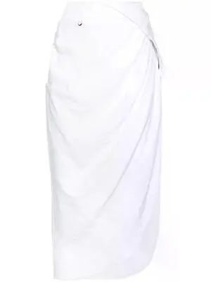 Jacquemus La Jupe Asymmetric Midi Skirt
