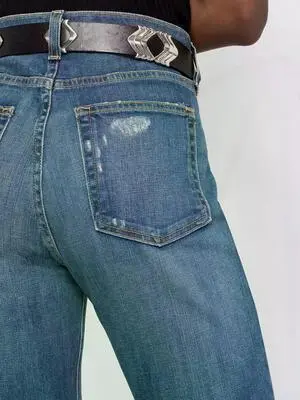 NILI LOTAN Flared Denim Jeans