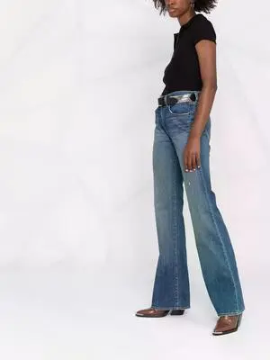 NILI LOTAN Flared Denim Jeans