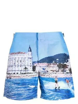 Orlebar Brown Photograph-print Swim Shorts - Blue