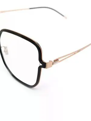 BOSS Square-frame Chain Glasses