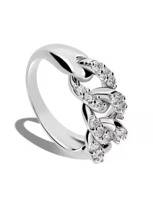 LEO PIZZO 18kt White Gold Pavé Diamond Ring
